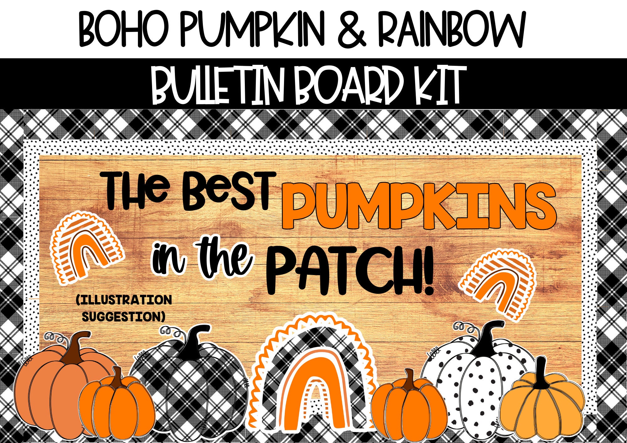 Halloween Fall Pumpkins Bulletin Board or Classroom Door - Etsy