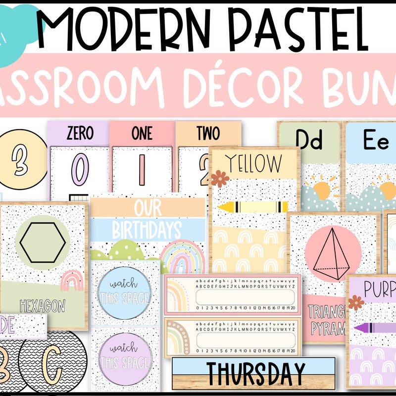 Boho Pastel Decor - Etsy