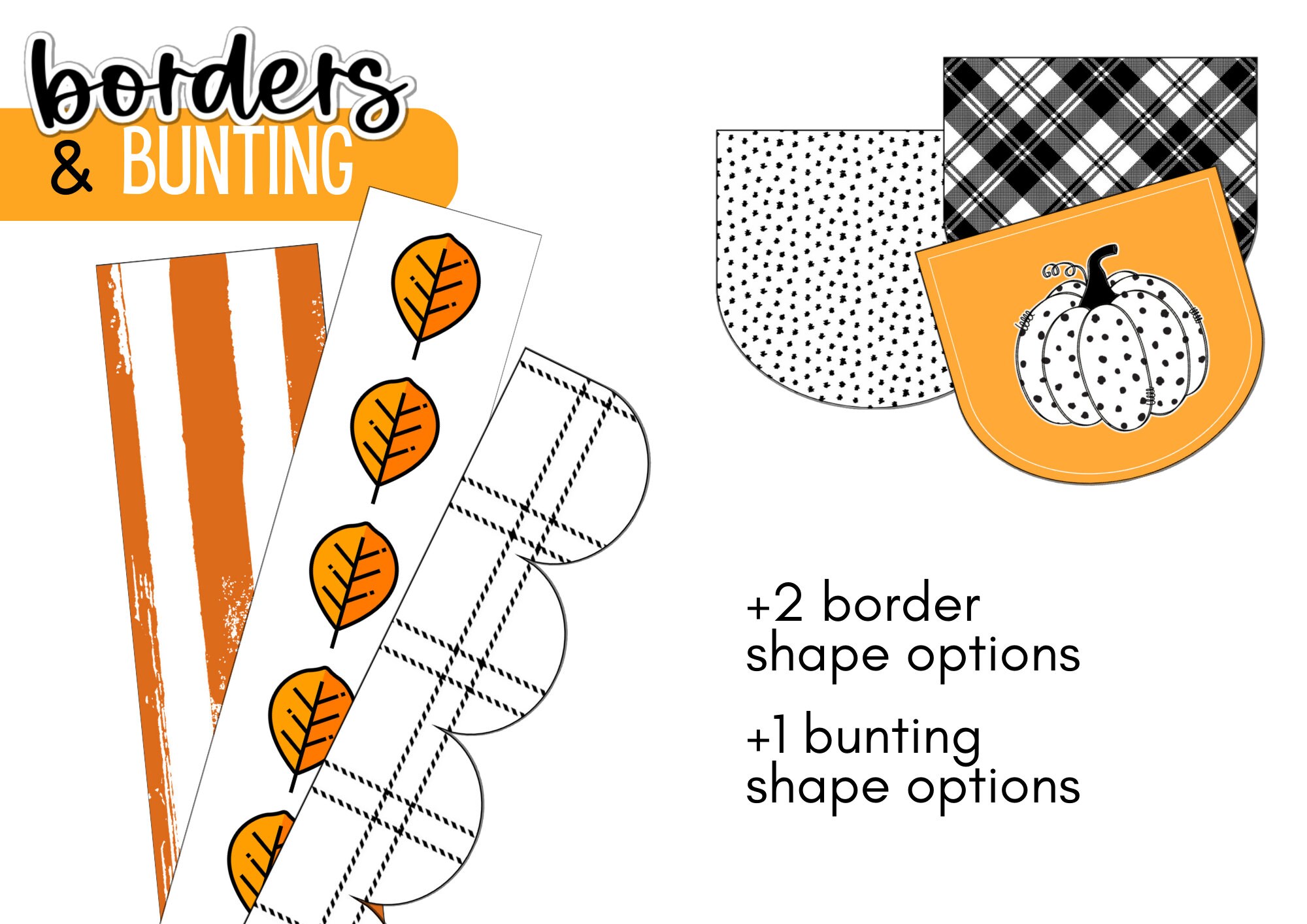 Halloween Fall Pumpkins Bulletin Board or Classroom Door Decor, Easy ...