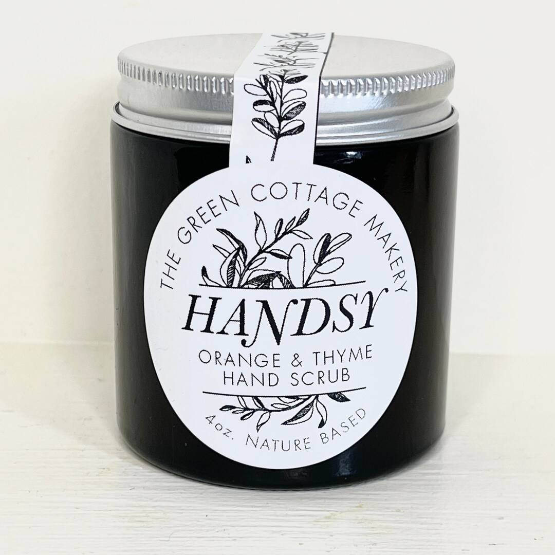 Handsy / Orange & Thyme Dead Sea Salt Hand Scrub - Etsy