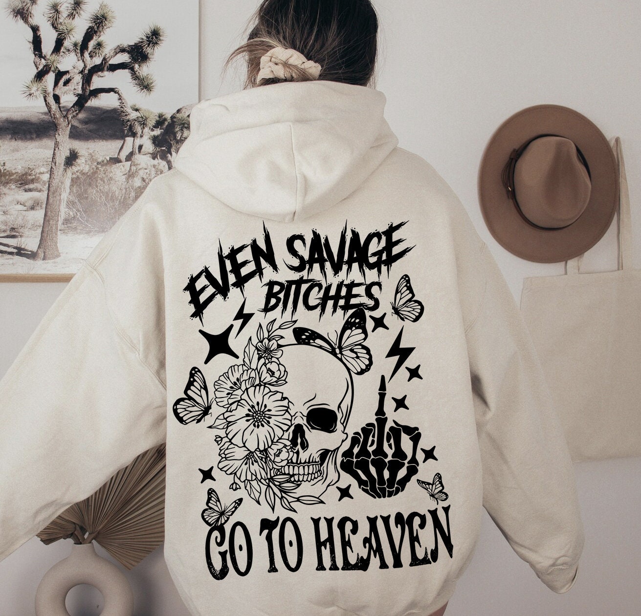 Funny Adult Sarcasm SVG PNG Even Savage Bitches Go to Heaven Middle ...