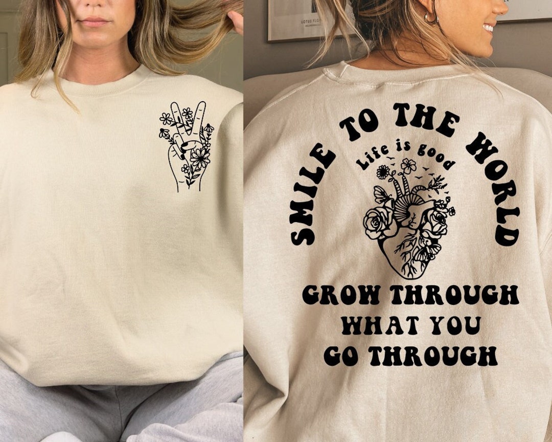 Smile to the World SVG PNG, Svg Cut Files for Cricut, Self Love Svg ...