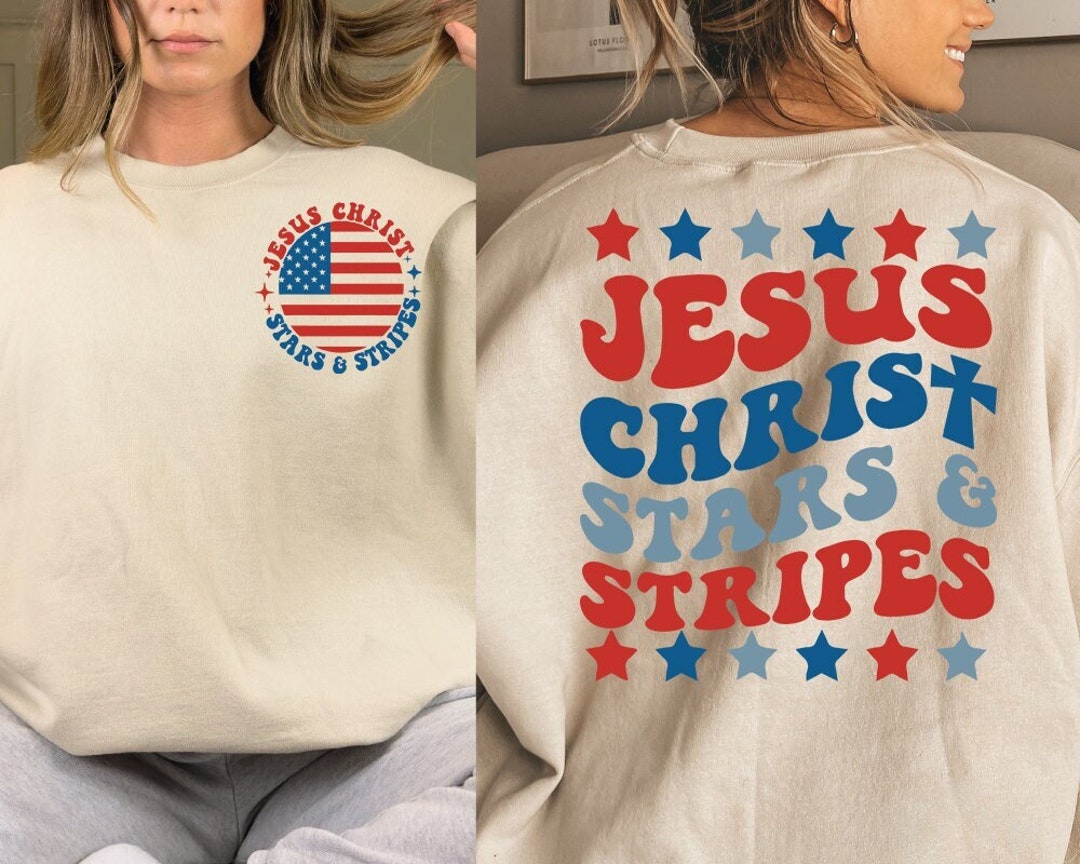 Jesus Christ Stars & Stripes SVG | 4th of July Svg | 4th of July Png ...