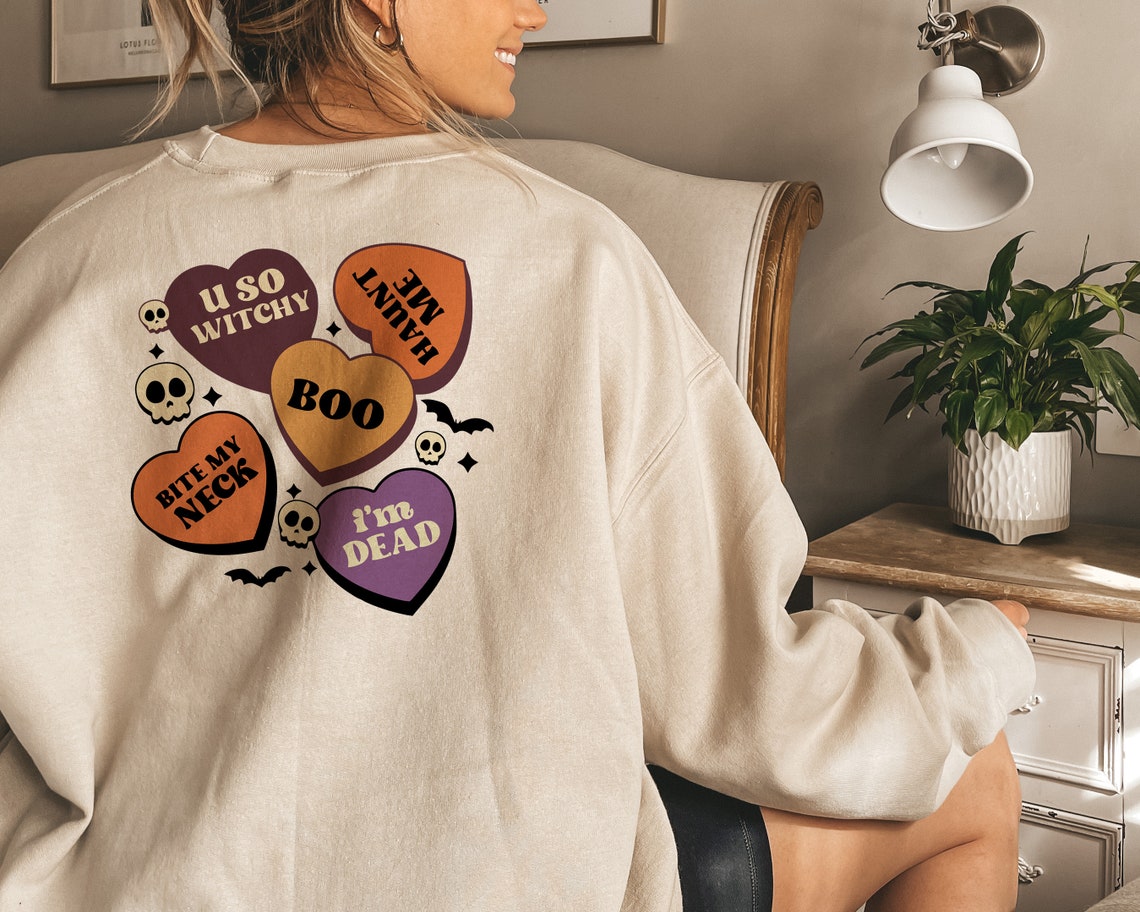 Halloween Candy Hearts Svg / Conversation Hearts Svg / Bite Me Svg ...
