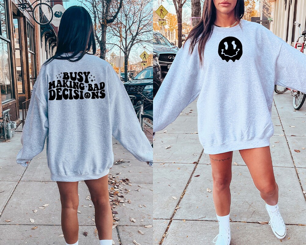 Busy Making Bad Decisions SVG Yourself SVG Pnng Wavy Svg - Etsy