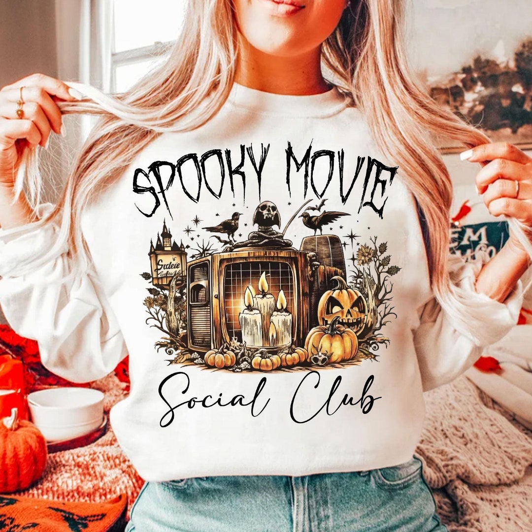 Spooky Movie Social Club PNG Funny Halloween Social Club Png Spooky ...