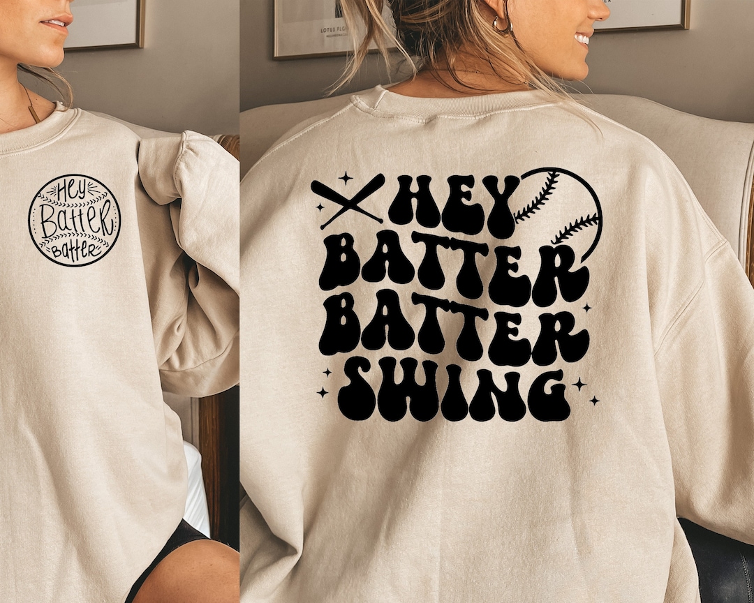 Hey Batter Batter Swing Svg - Baseball Svg - Retro Baseball Svg ...