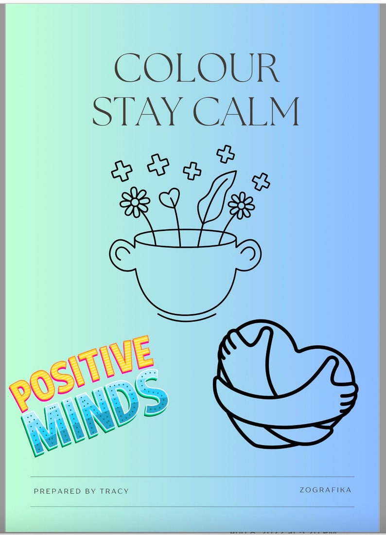 Positive Affirmation Printable Colouring Book - Etsy