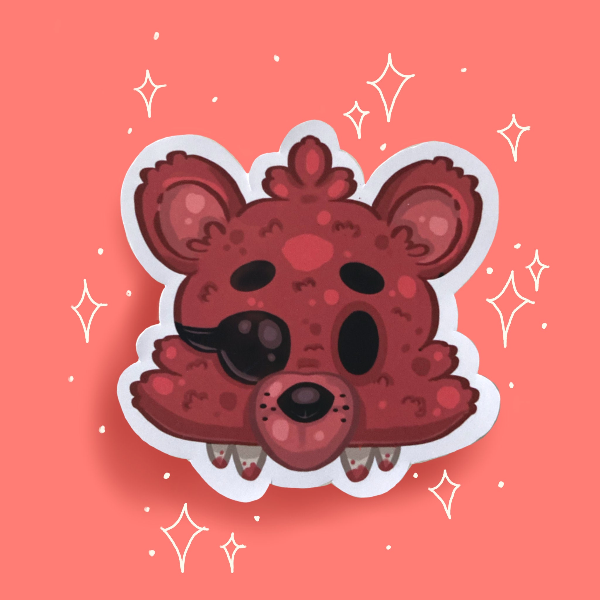 FNAF Foxy Vinyl Sticker - Etsy