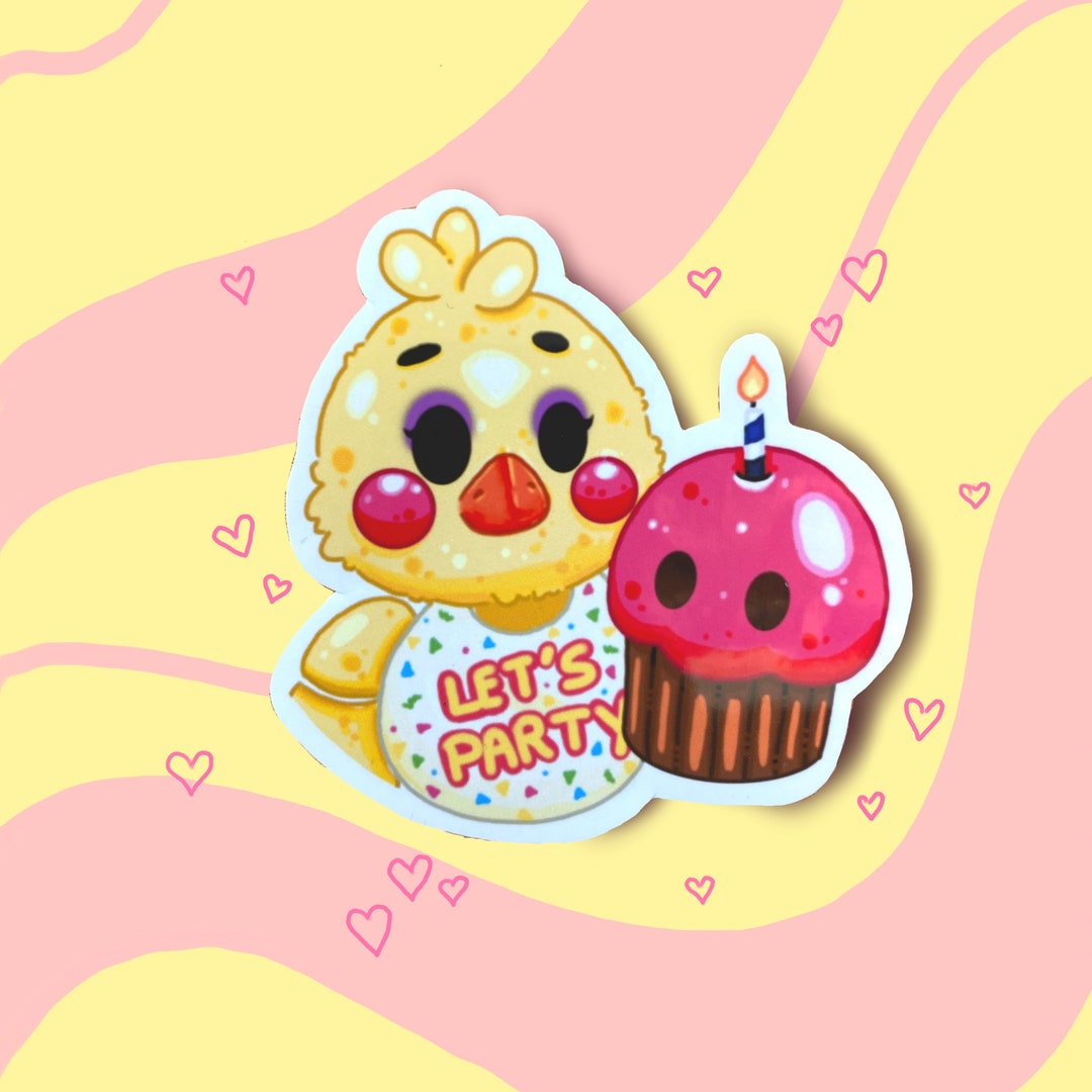 FNAF Toy Chica Vinyl Sticker - Etsy