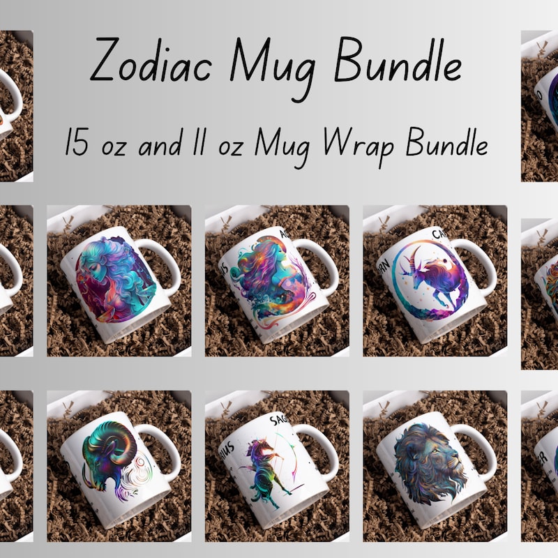 Zodiac Mugs - Etsy