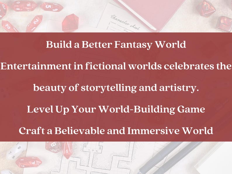 Fantasy Worldbuilding Template for Entertainment of a Nation | Creative ...