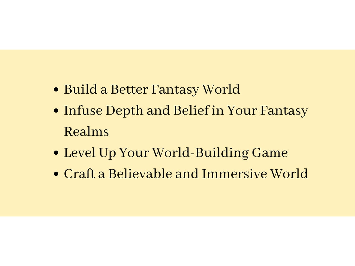 Fantasy World-building Templates Bundle for Geography, Government ...