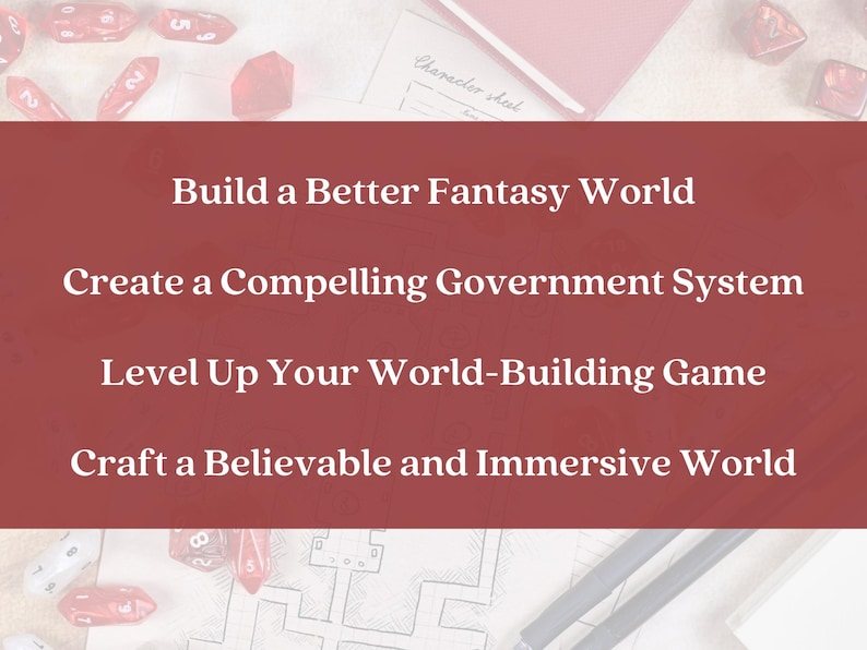 Fantasy Worldbuilding: Government & Law Template (digital and Printable ...
