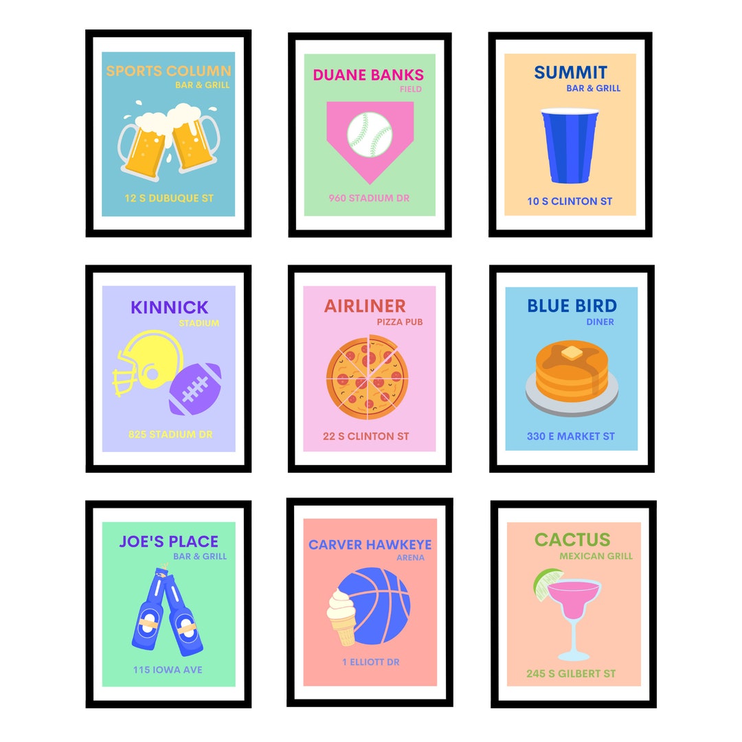 University of Iowa Wall Art | College Wall Prints | Trendy Wall Decor ...