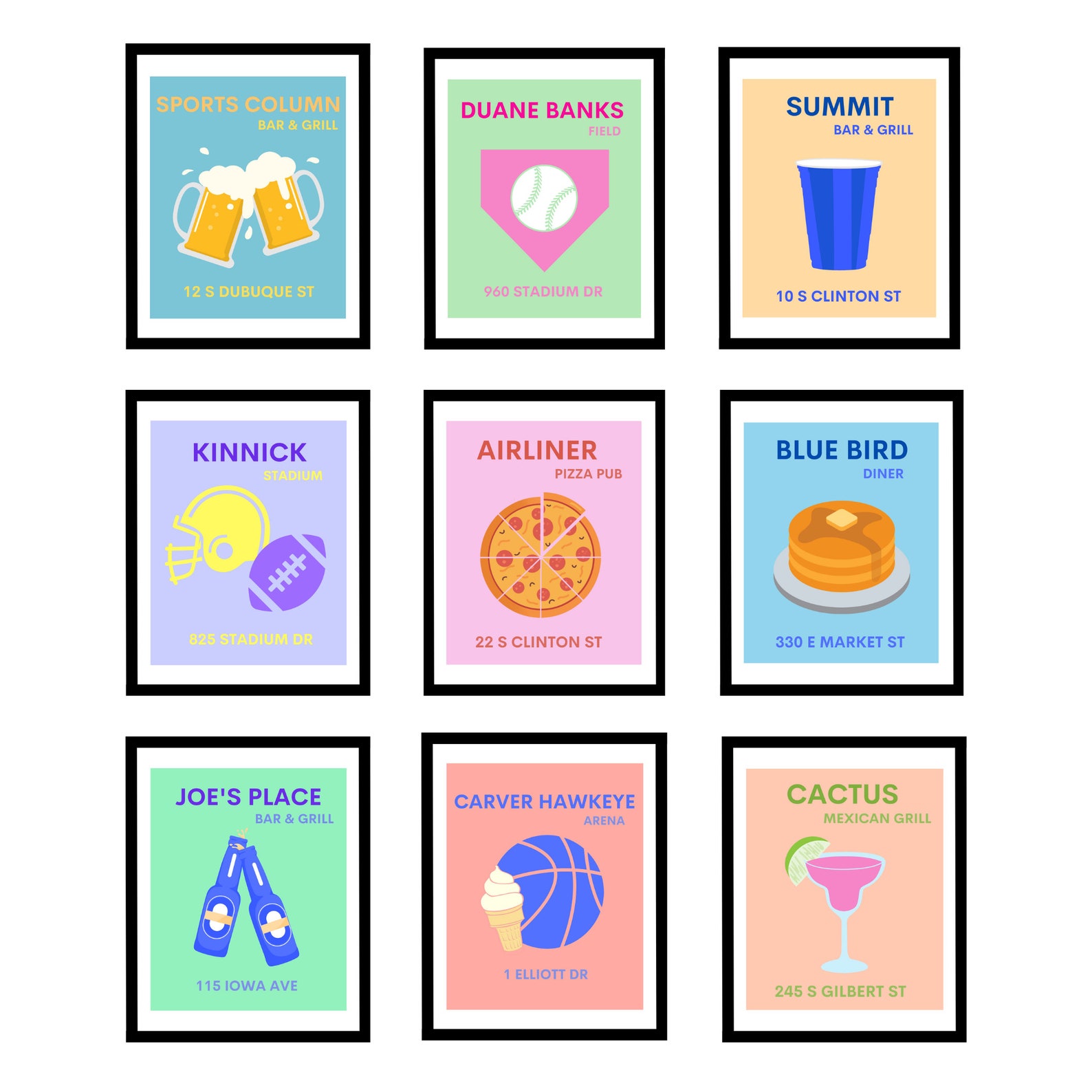 University of Iowa Wall Art | College Wall Prints | Trendy Wall Decor ...