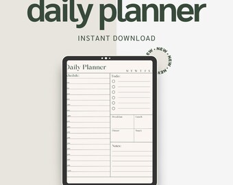 Digital Daily Planner, Daily Planner, Goodnotes Planner, PREMIUM Daily ...