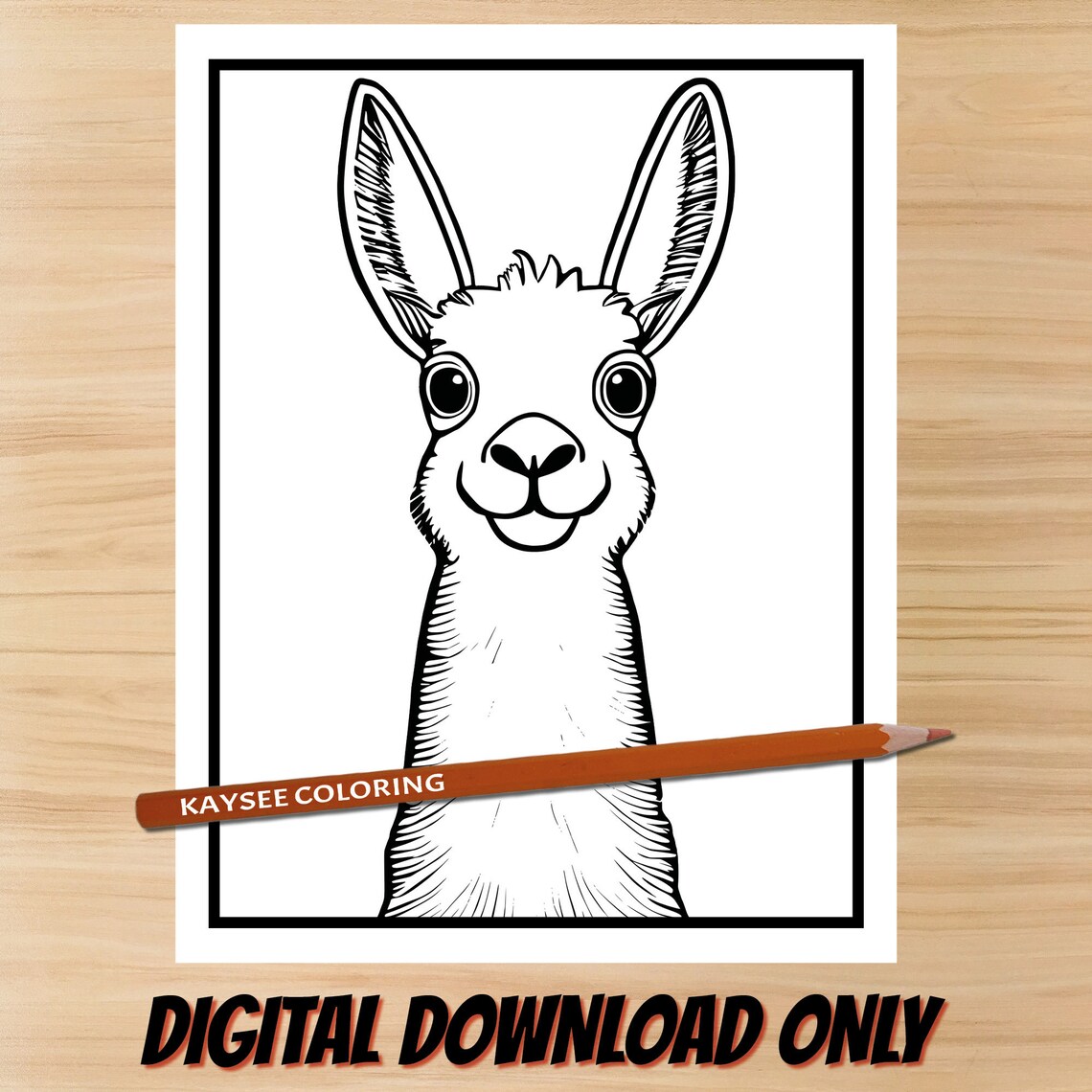 Llama Coloring Pages, Llama Printables, Cute Llama Coloring Pages ...