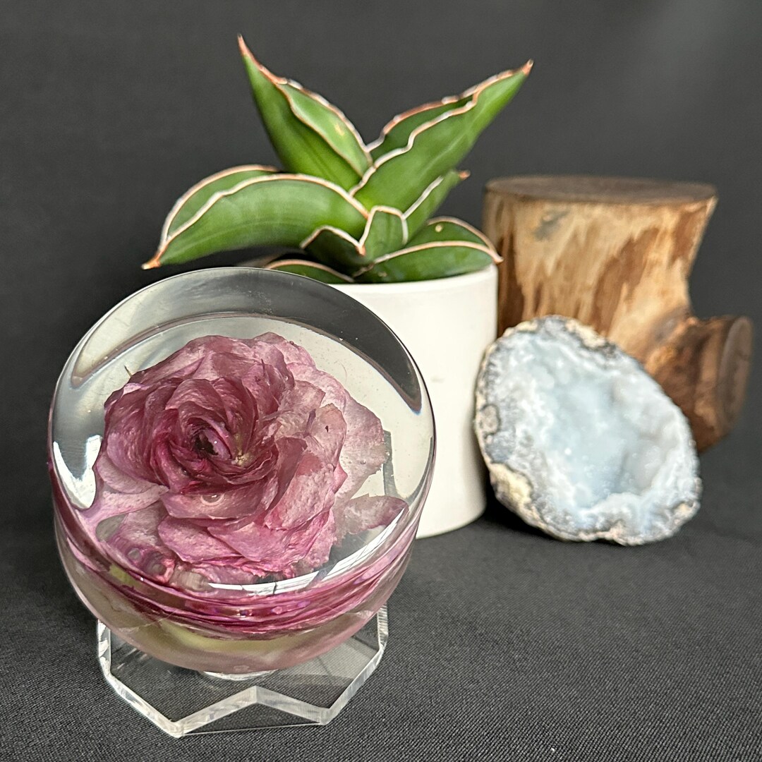 Violet Rose Epoxy Resin Art | One-of-a-kind, Sustainably & Locally ...