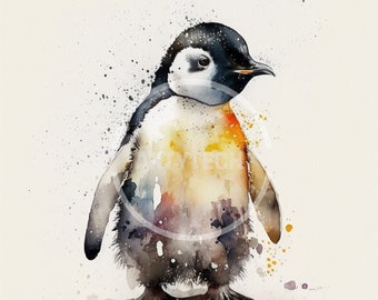 Digital Printable Watercolour Painting Poster Hummingbird Christmas ...