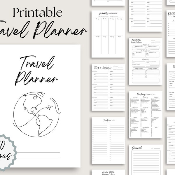 Travel Planner - Etsy