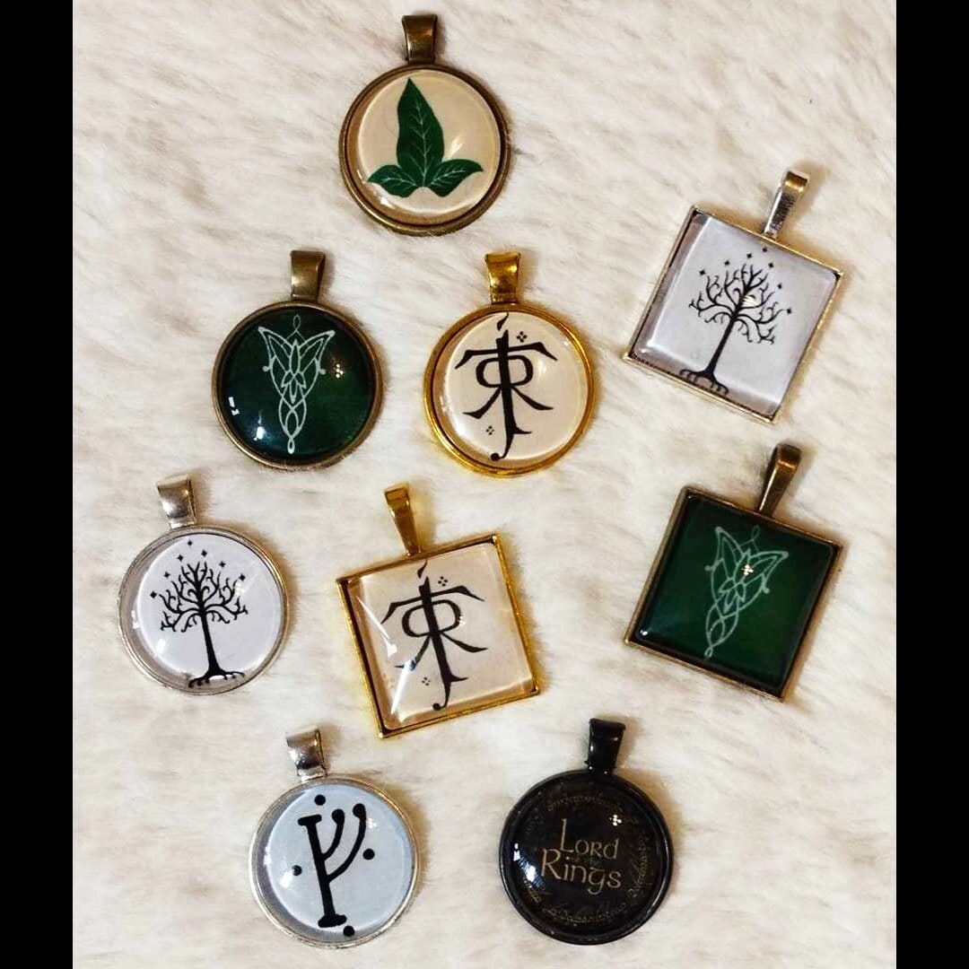 Lord of the Rings Medallions, the Hobbit Medallions, Tolkien Inspired ...