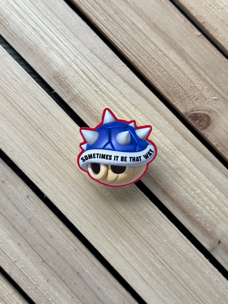 Mario Kart Blue Shell Sticker Video Game Sticker Funny - Etsy