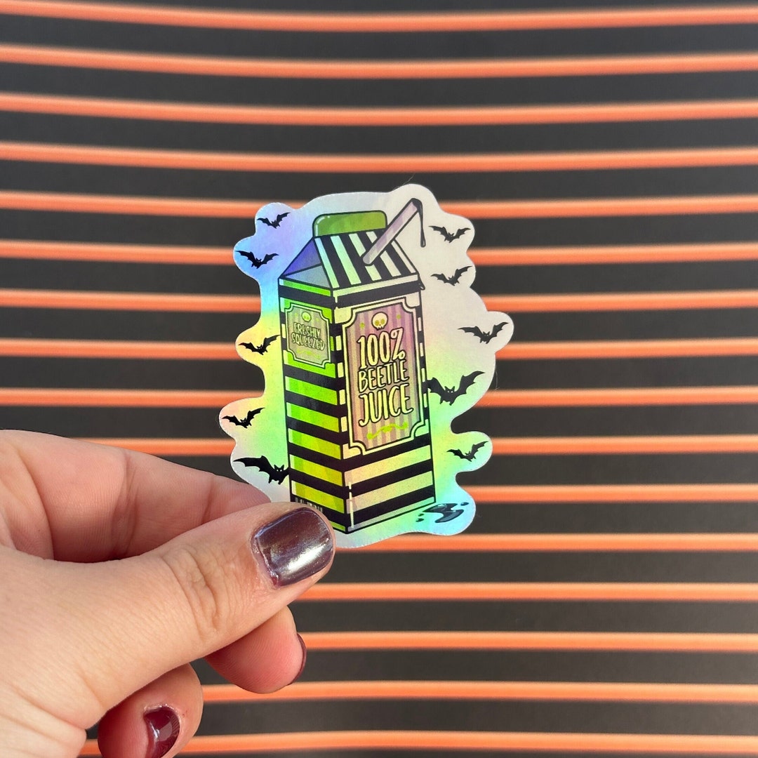 Halloween Sticker Beetlejuice Sticker Juicebox Sticker - Etsy