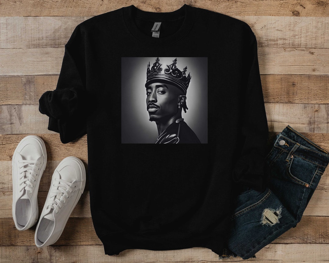2Pac, King 2Pac, couronnement, rappeur, sweat-shirt - Etsy France
