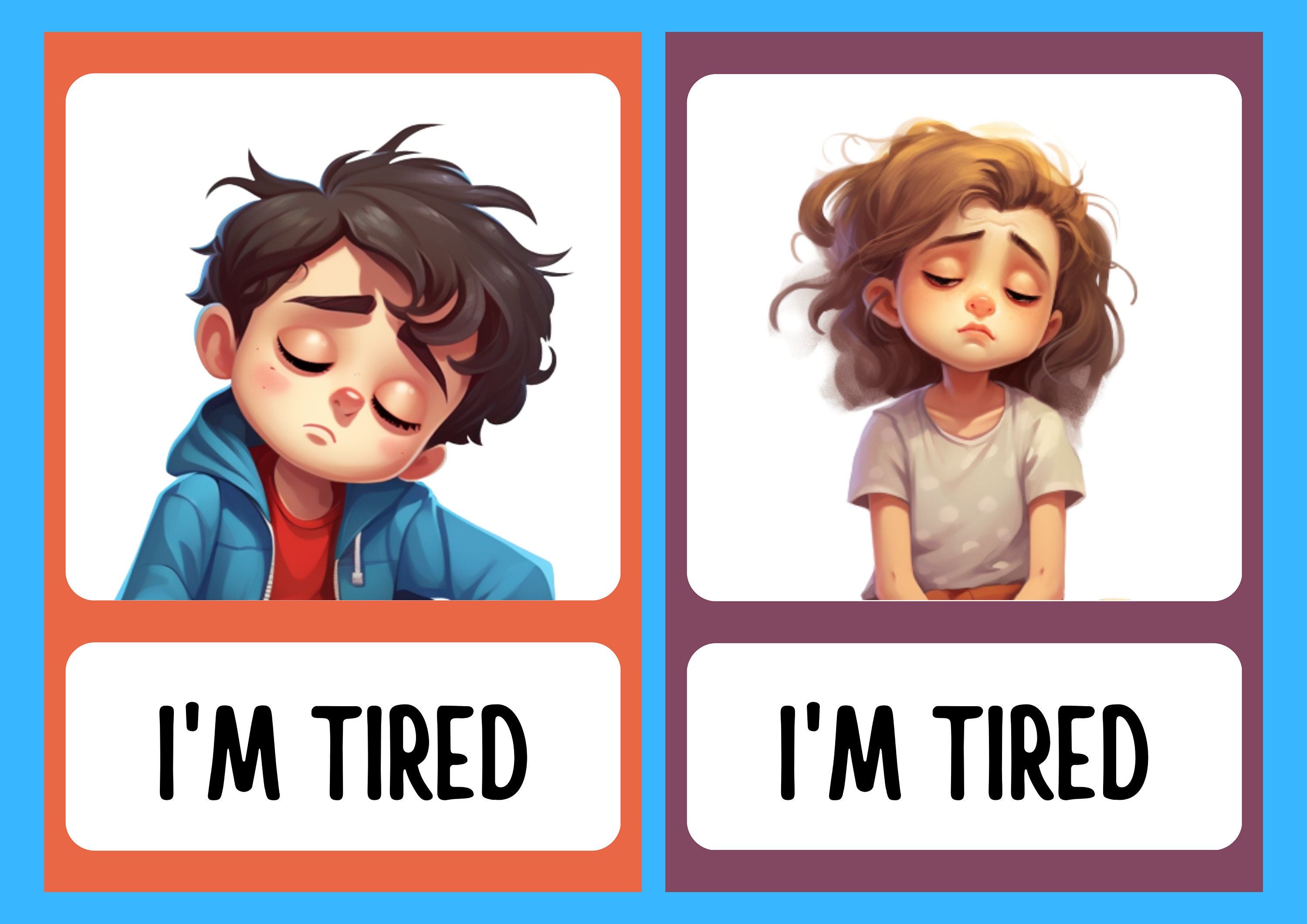 Feelings Fiesta: 20 Emotion Discovery Flashcards for Kids - Etsy