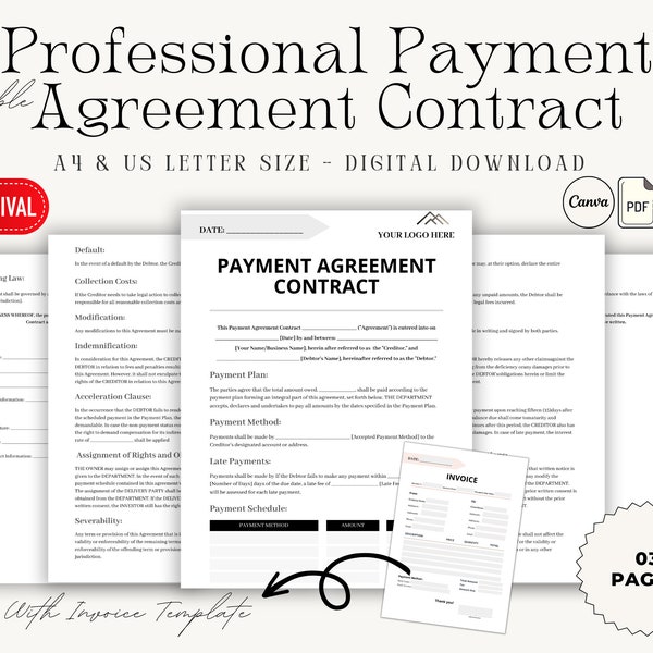 Car Payment Agreement - Etsy