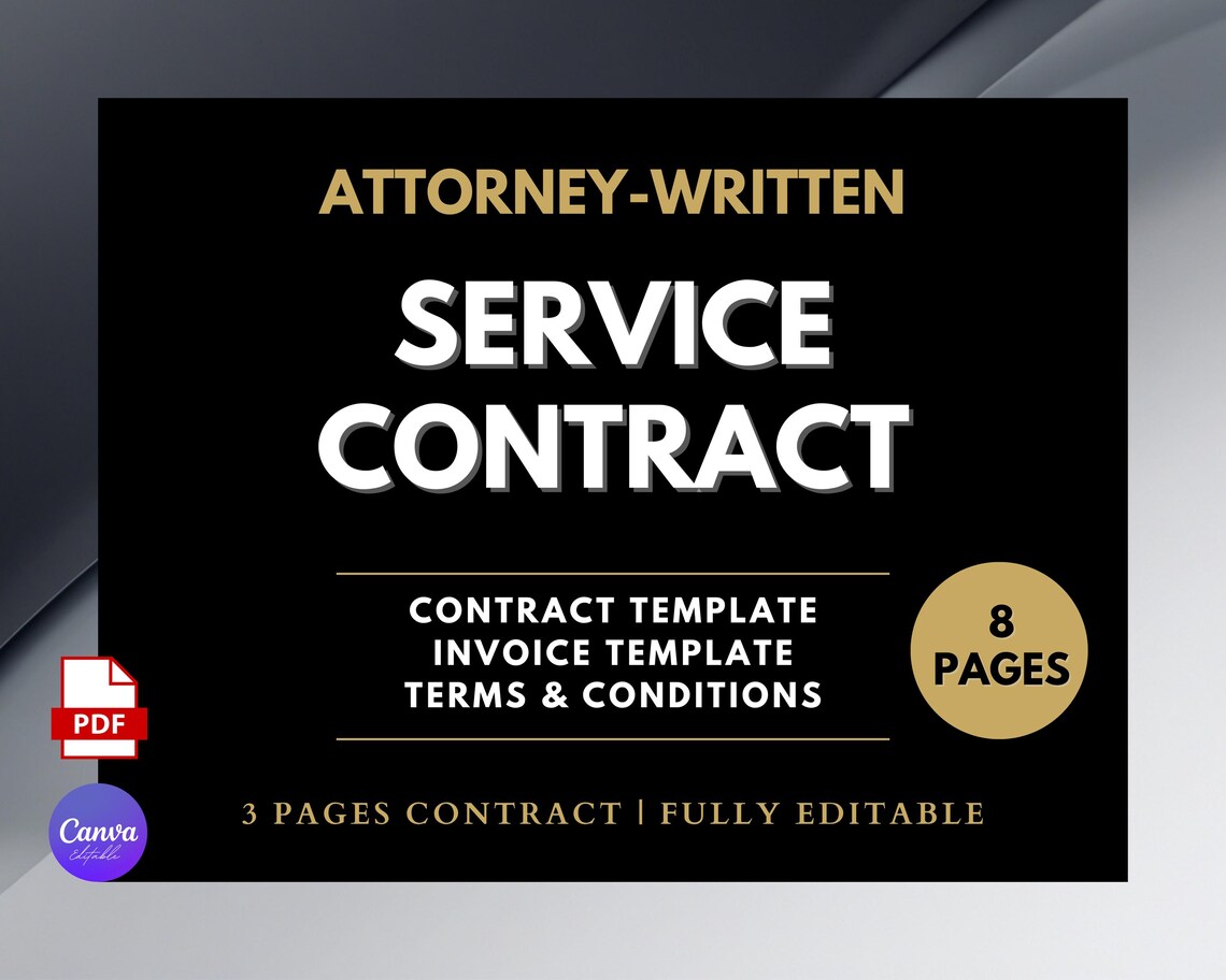 Services Contract Agreement Template, Service Contract Template, Scope ...