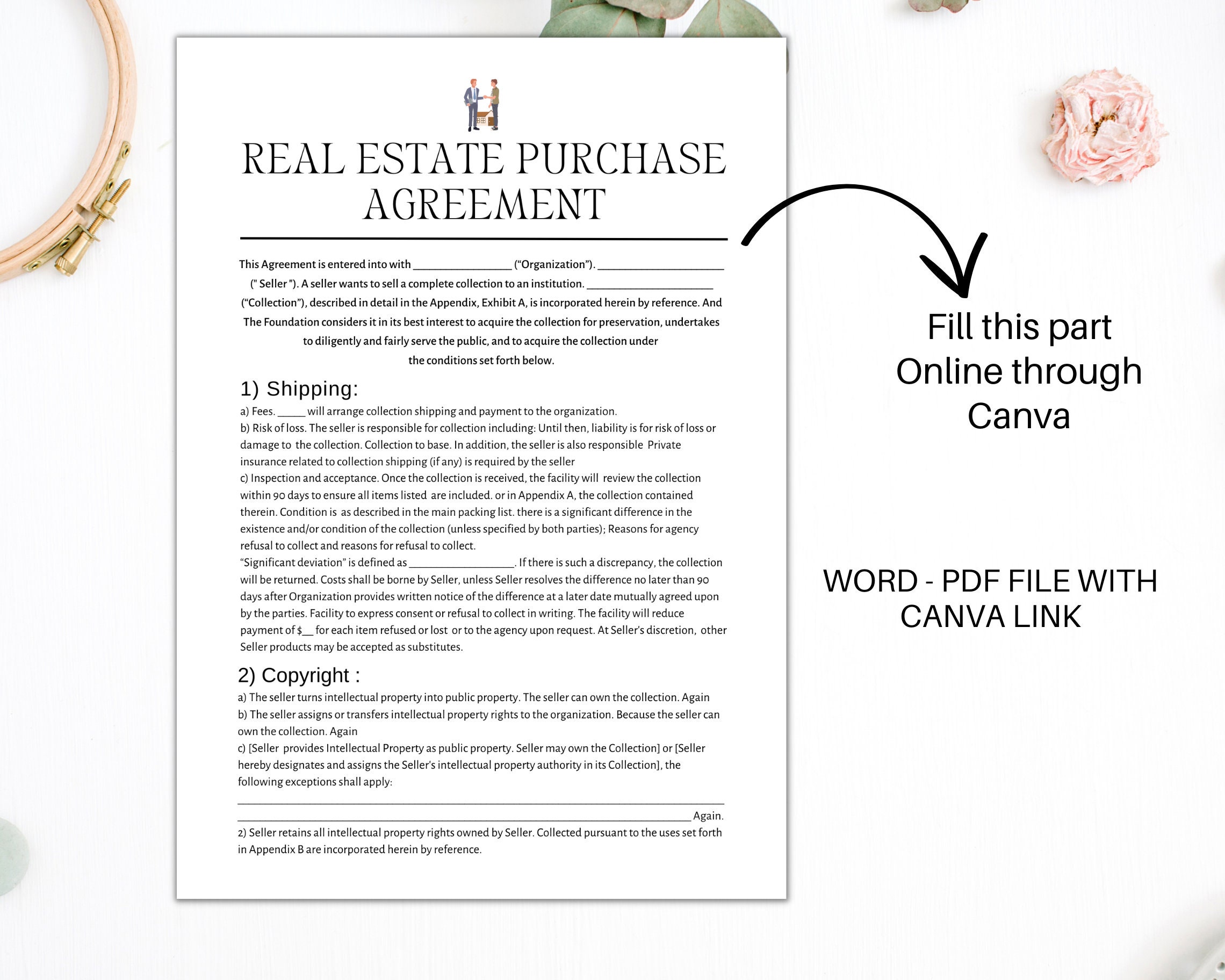 Residential Purchase Agreement, Real Estate Purchase Agreement ...