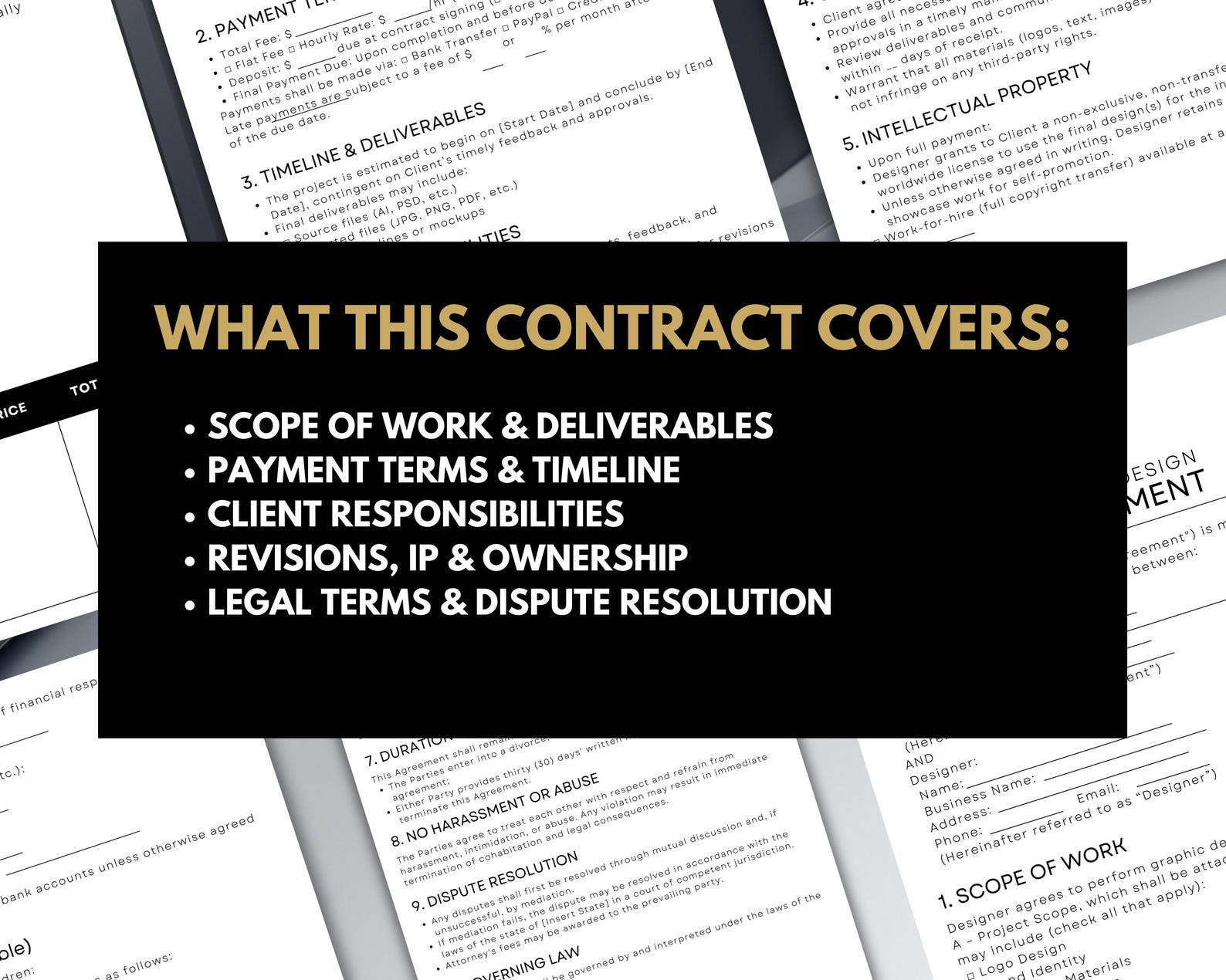 Graphic Design Contract | Freelance Graphic Designer Services Agreement ...