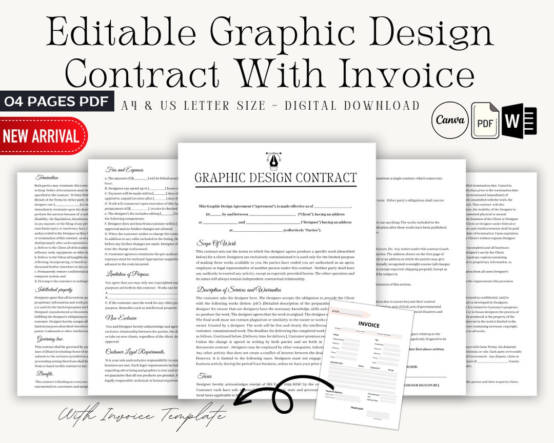 Graphic Design Contract, Freelance Graphic Designer Services Agreement ...