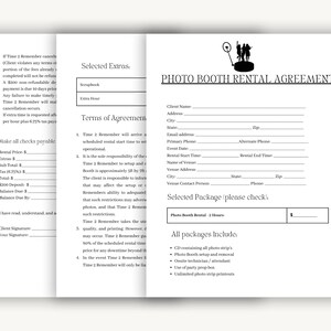 Editable Photo Booth Rental Agreement Template Photo Booth Contract ...