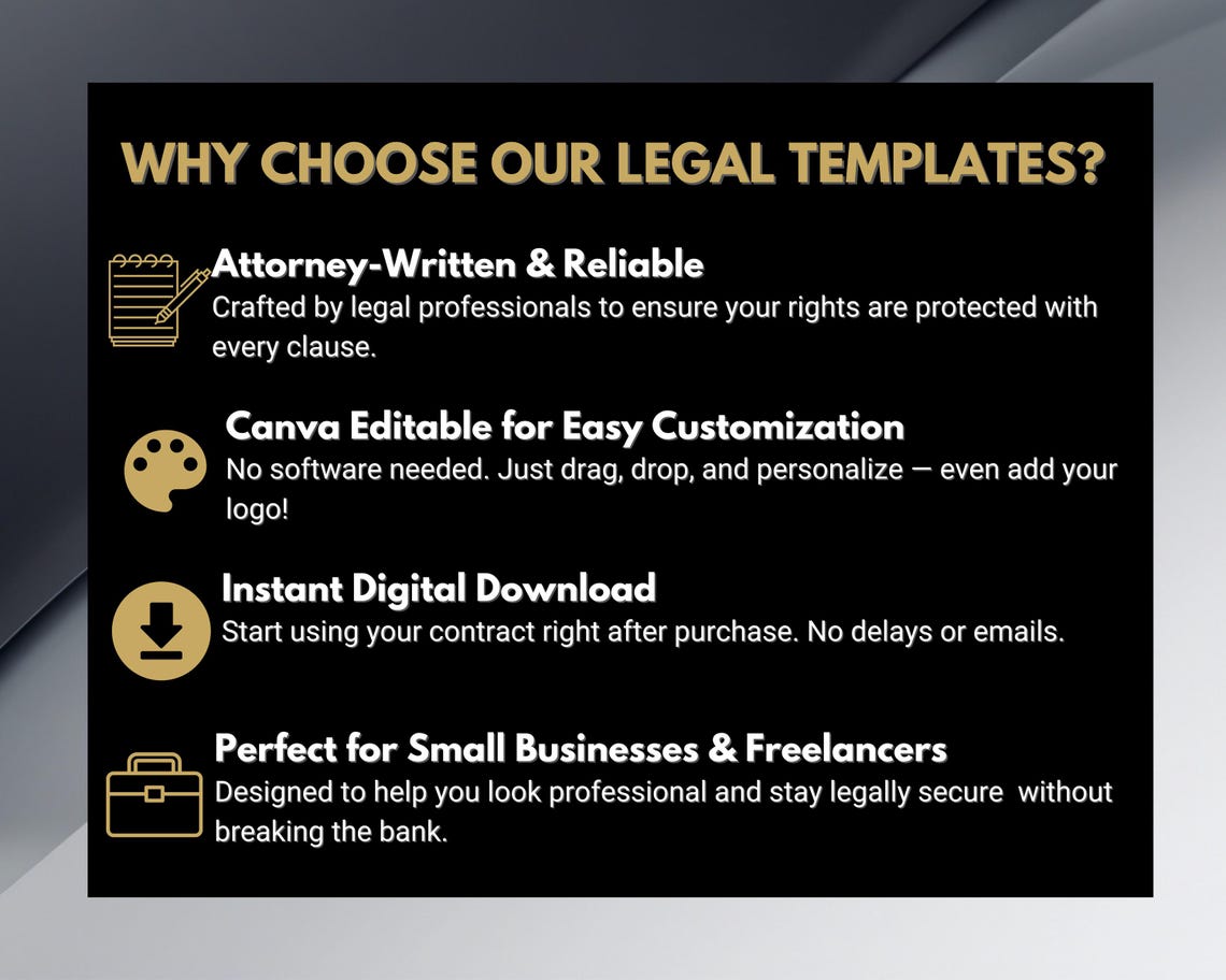 Editable Power of Attorney Template With Invoice Digital Downloads, POA ...