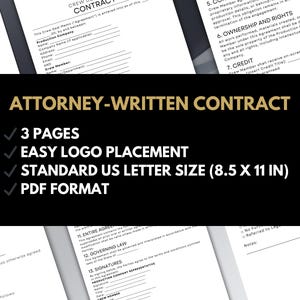 Editable Crew Deal Memo Contract Agreement Template, Attorney-written ...