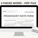 Editable Promissory Note Form, Promissory Note Templates, Obsolete ...