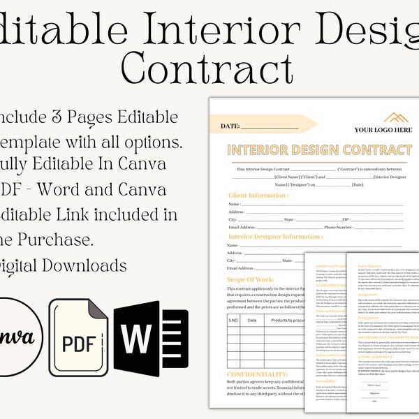 Interior Design Form - Etsy