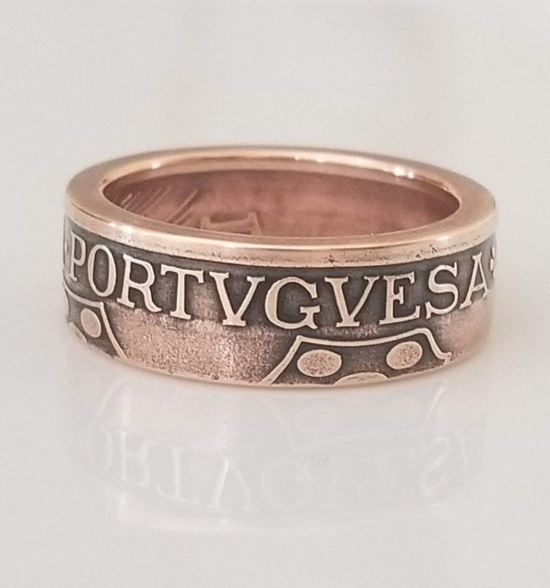 Portugal Coin Ring Portuguese Ring Handmade Ring Travel - Etsy