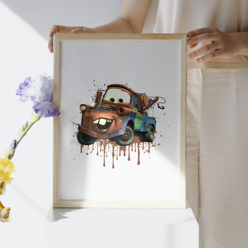 Set of 3 Lightning Mcqueen Cars Movie Poster Prints - Nursery Wall Art ...