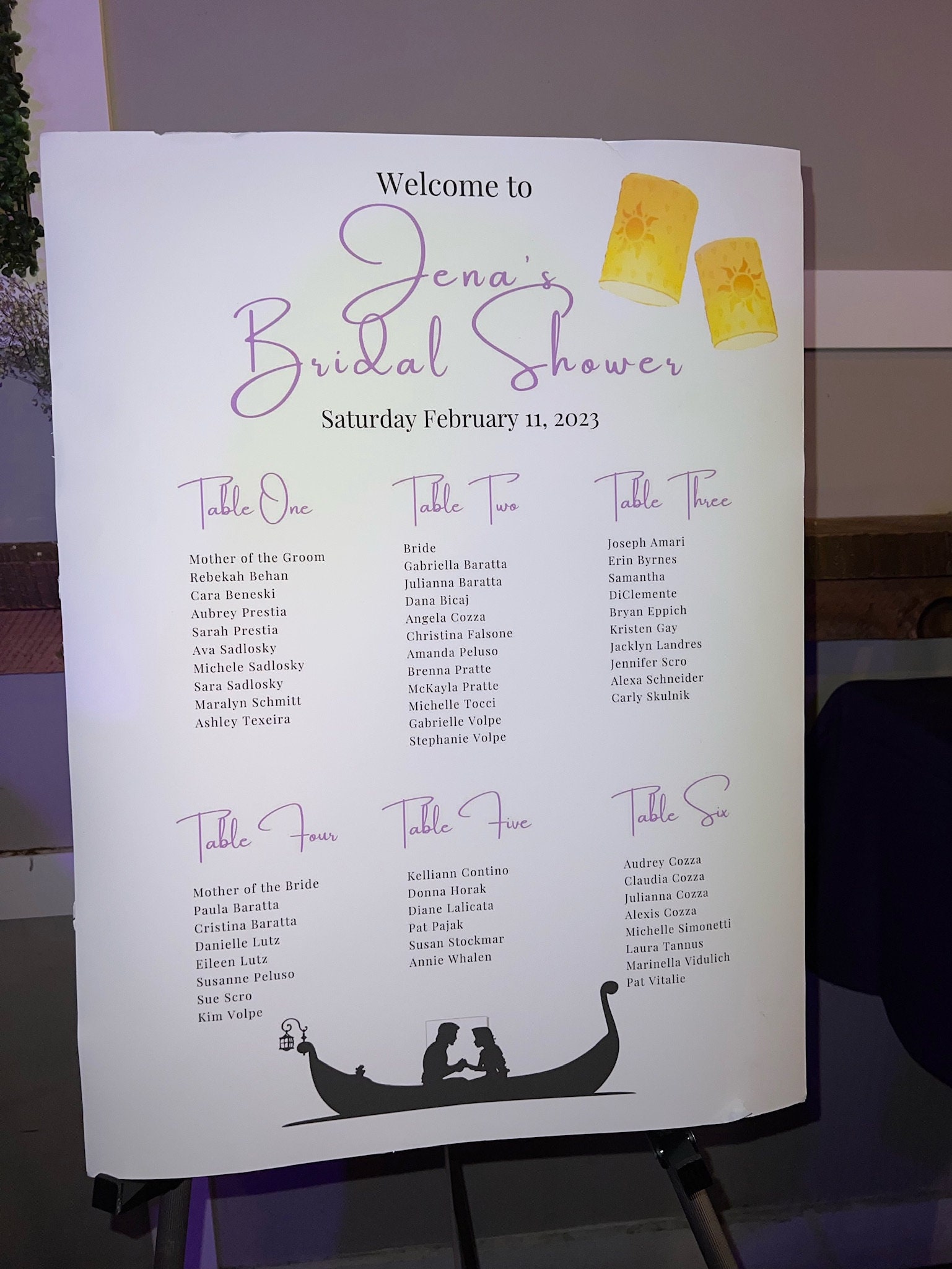 Tangled Seating Chart - Etsy