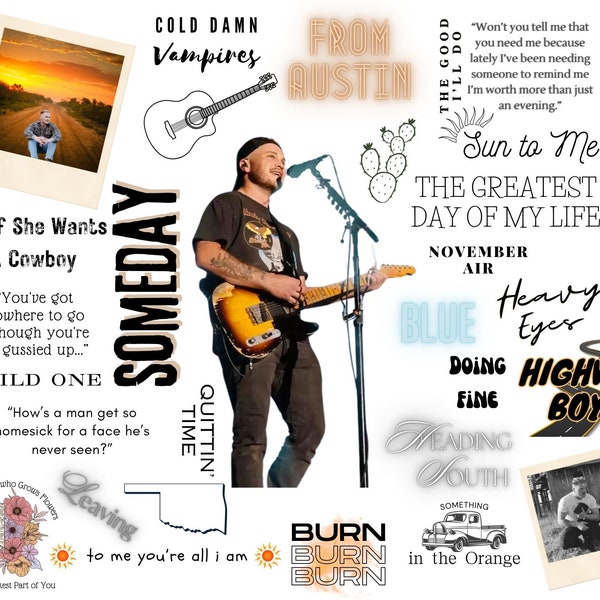 Zach Bryan Ticket Template - Etsy