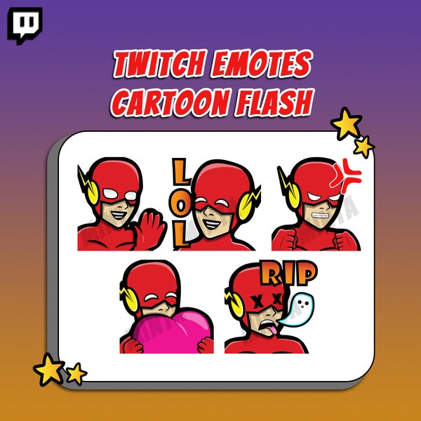 Flash Twitch Emotes - Etsy