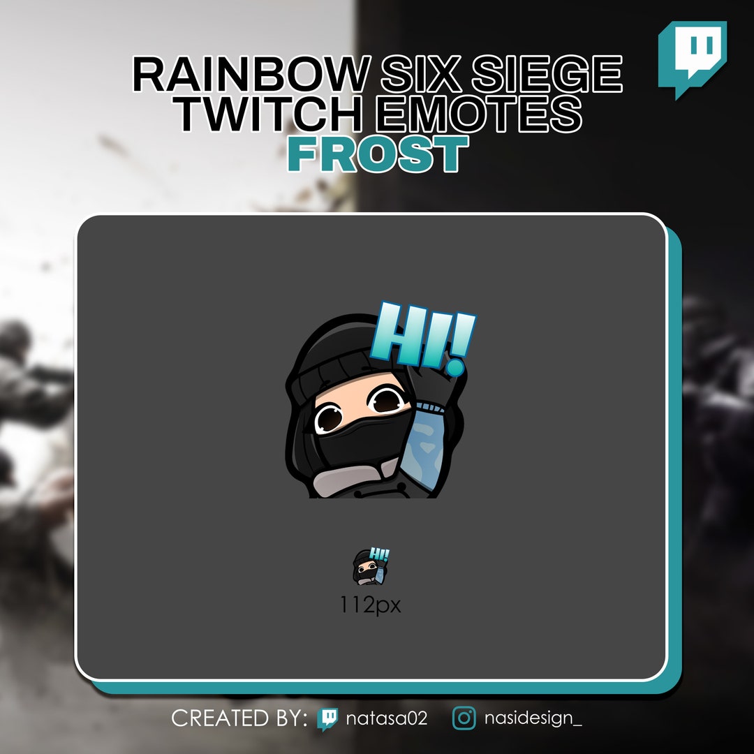 Cartoon Frost R6S Emote Twitch - Etsy