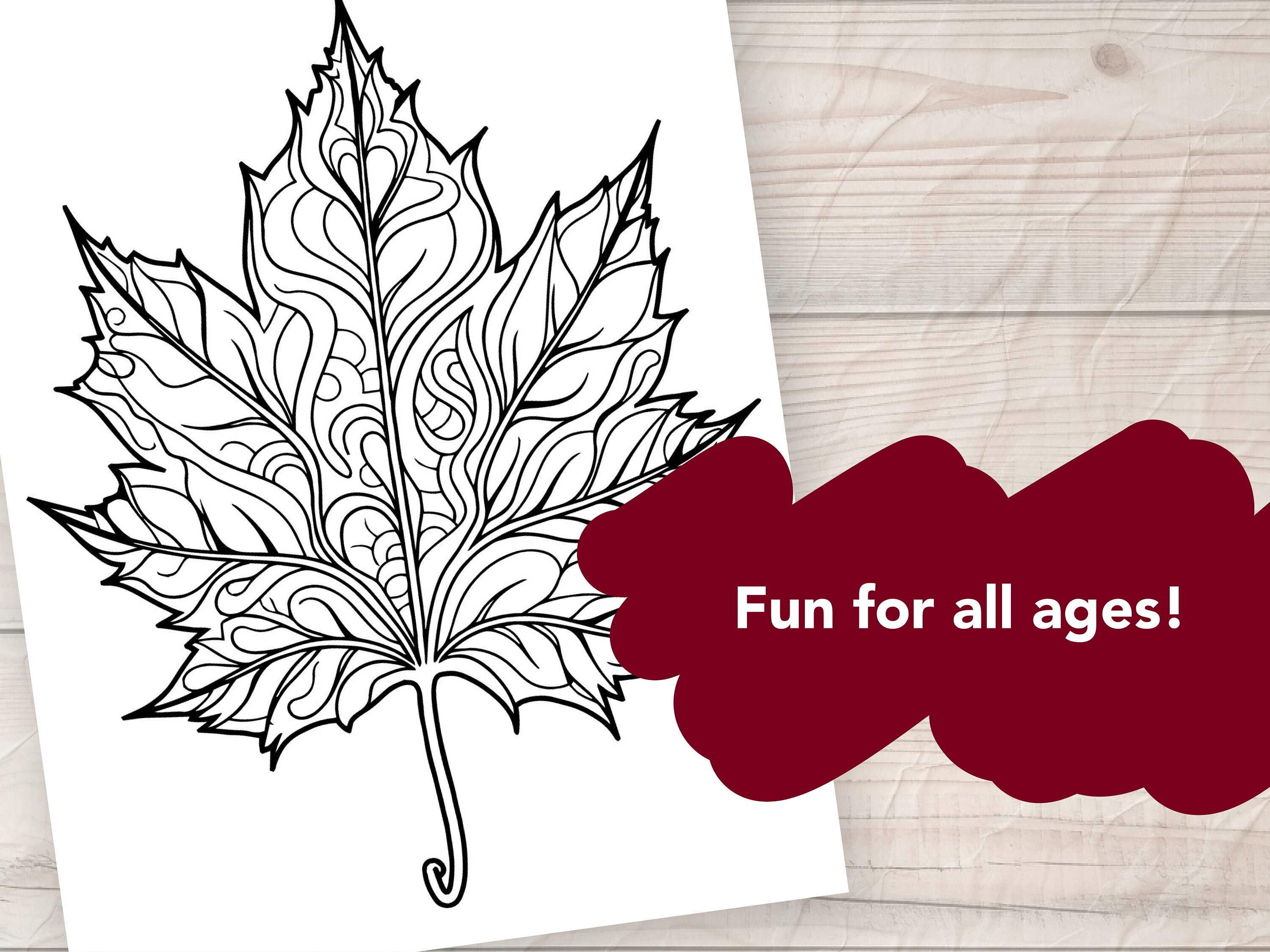Unique Canada Day Digital Coloring Pages PDF Doodle-inspired Maple ...