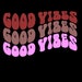 Good Vibes Retro Groovy Font Graphics, Digital Download Digital Prints ...