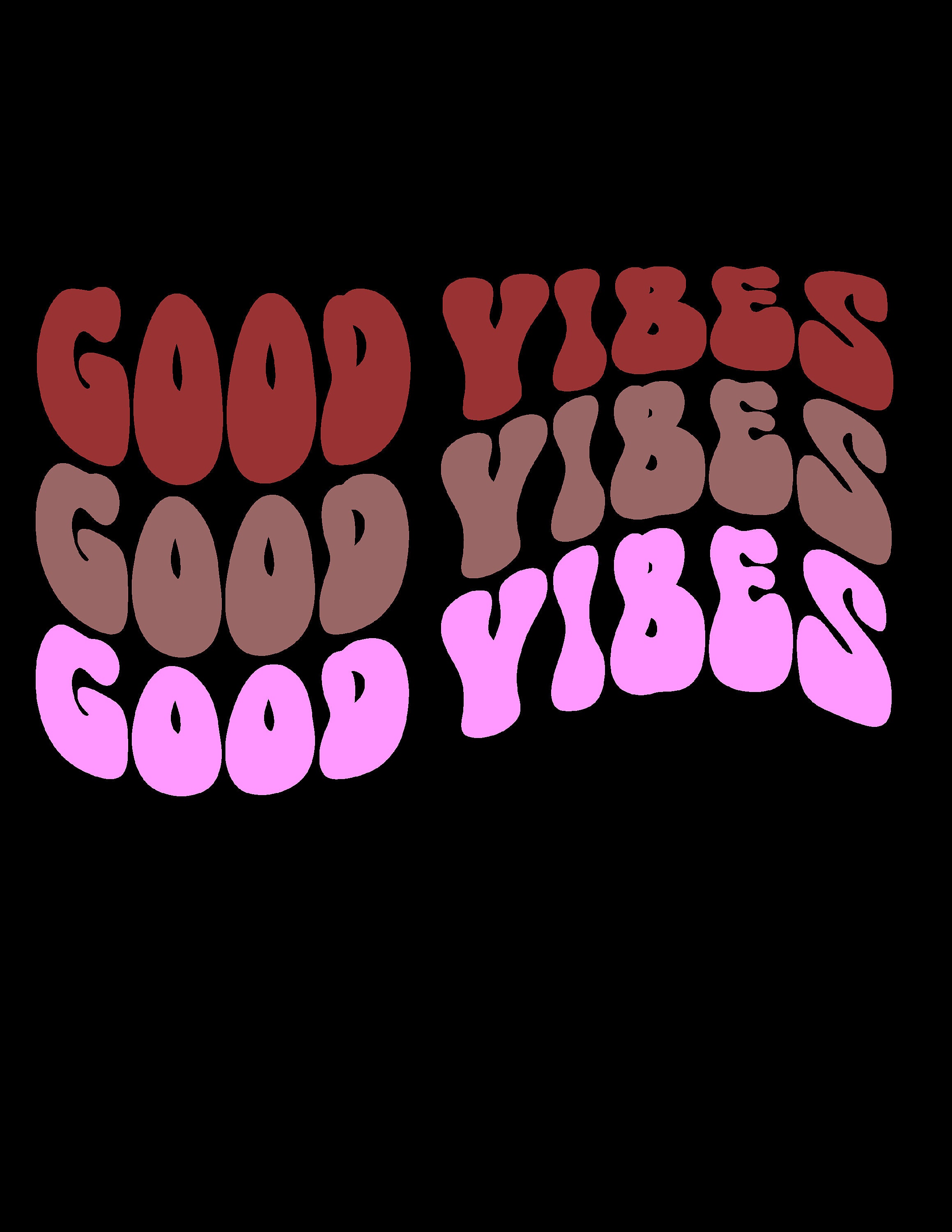 Good Vibes Retro Groovy Font Graphics, Digital Download Digital Prints ...
