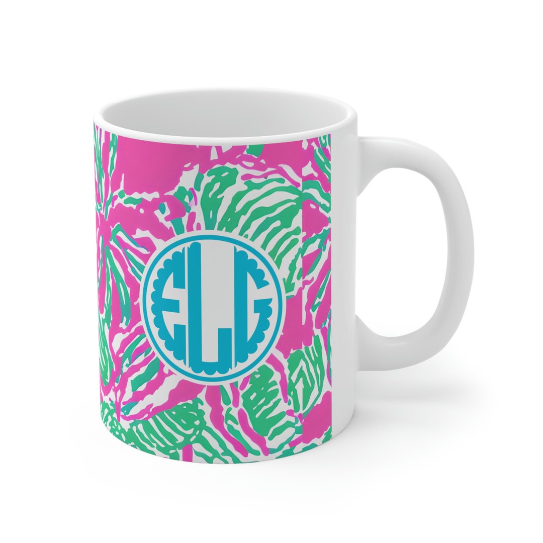 Grandmillenial, Monogram, Preppy Coffee Mug, Personalized Mug, Custom ...